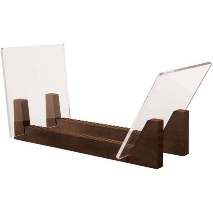 Vinyl Record Storage Holder Large Capacity Acrylic Ends Display Stand ...