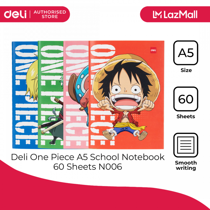 Deli N006 One Piece A5 School Notebook 60 Sheets 1PC [79N006] | Lazada PH