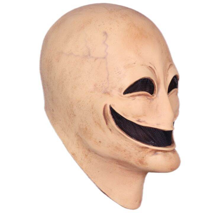 Mascara Halloween Cosplay Horror Smile No Face Man Latex Full Head ...