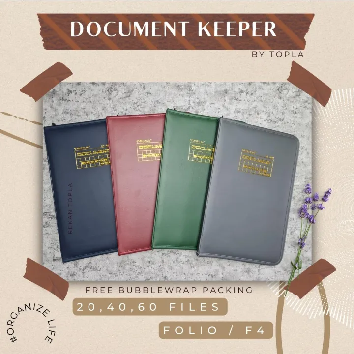 Map Dokumen Ijazah Folio / Dokumen Keeper F4 / Map Reseleting Folio / Document Keeper / Map ...