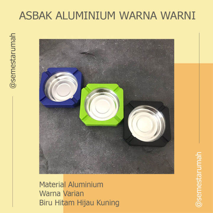 ASBAK STAINLESS SEGI / ASBAK ROKOK STAINLESS STEEL / ASBAK ROKOK SEGI ...