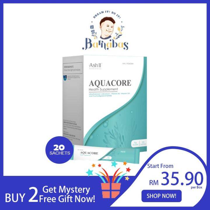 ASH II AQUACORE - Calcium for Bone & Joint (5g x 20 Sachets) | Lazada