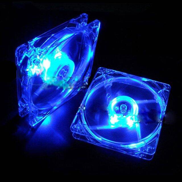 12V 0.20A 80mm CPU Cooler Fan 4 LED Silent PC Computer Case Cooler ...