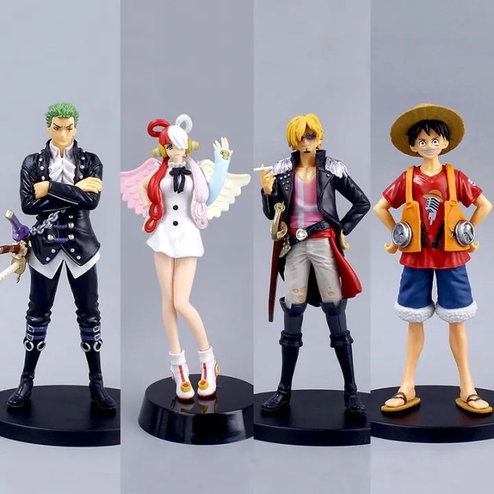 ericshop DXF One Piece Action Figure Theatrical Edition RED Monkey D Luffy Sanji Roronoa Zoro ...