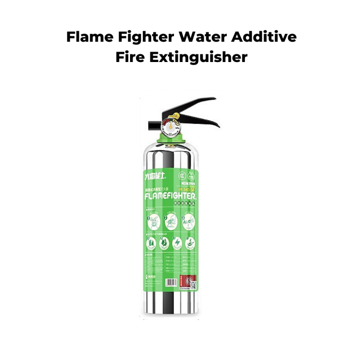 Flame Fighter Water Additive Fire Extinguisher - Stainless Steel Body ...