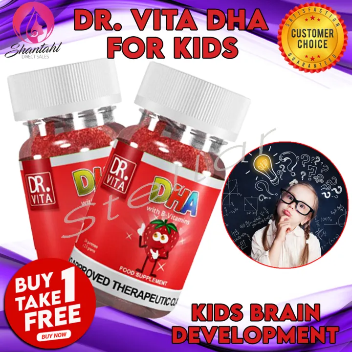 BUY 1 TAKE 1! DR. Vita DHA with B-Vitamins for KIDS with DHA,Zinc,Probiotics and Vitamin B. DHA ...