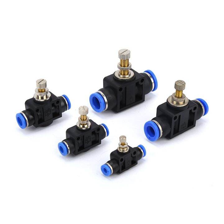 4mm 6mm 8mm 10mm 12mm Tube Air Pneumatic Airflow Regulator Gas Flow Control Valve Air Speed Flow ...