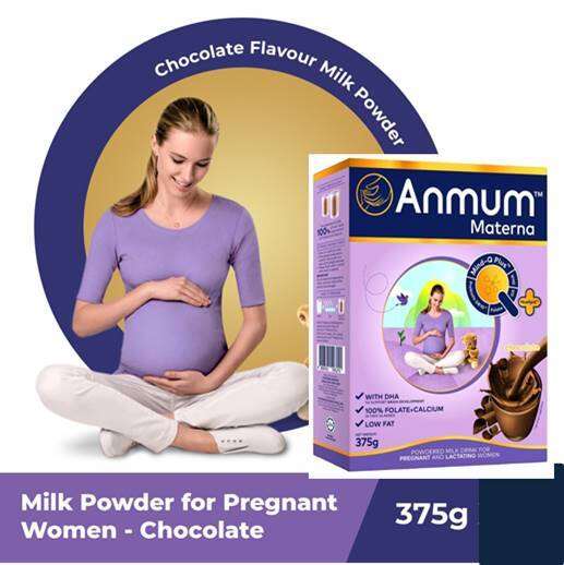 ANMUM Materna (CHOCOLATE) 375g Powdered Milk Drink with DHA, 100% Folate+Calcium Low Fat for ...