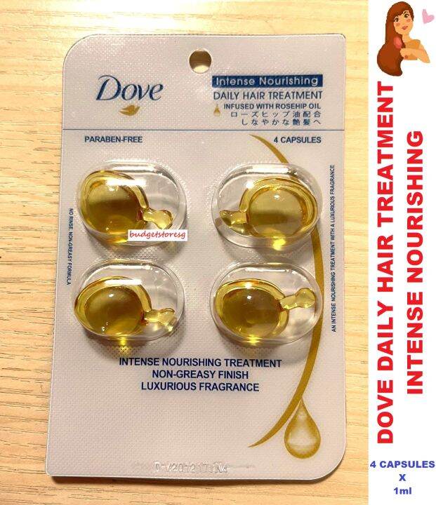 Dove Daily Hair Treatment Intense Nourishing - 1ml x 4 capsules ...