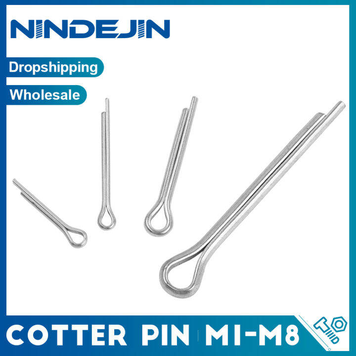 NINDEJIN 2-50pcs Split Cotter Pins M1 M1.5 M2 M2.5 M3 M4 M5 M6 M8 ...