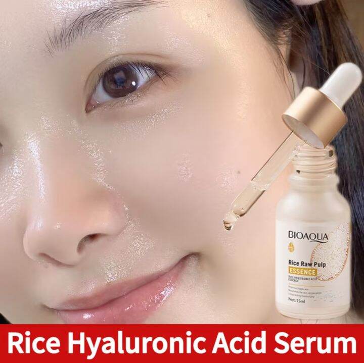 Rice Raw Pulp Essence 15ml Rich Hyaluronic Acid Essence Whitening