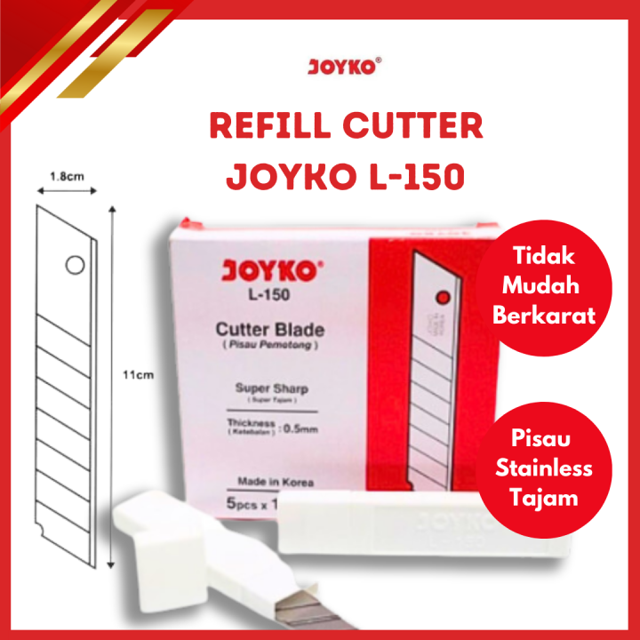 1 PAX / Isi Cutter Besar JOYKO L-150 / Refill Pisau Blade Tajam Dan ...