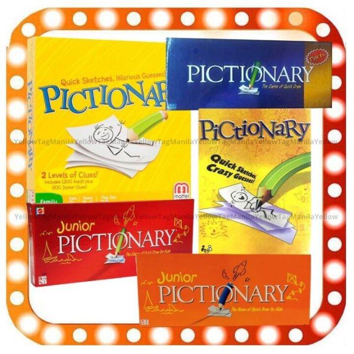 ⚡Pictionary Game Interactive Drawing And Guessing English Board Game⚡ ...