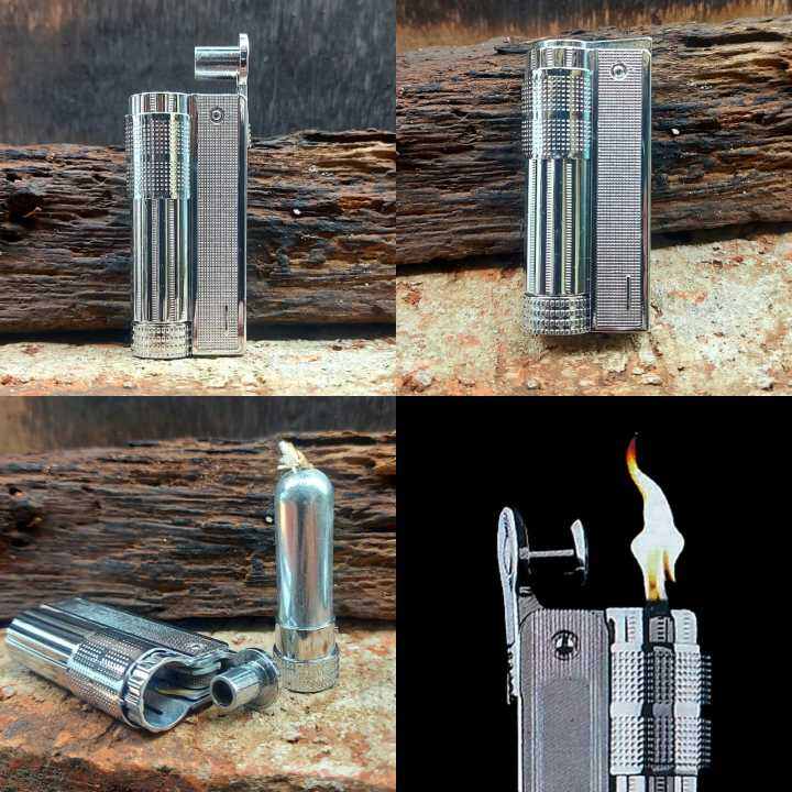 korek api-korek api model jadul. classic warna gold model roda | Lazada ...