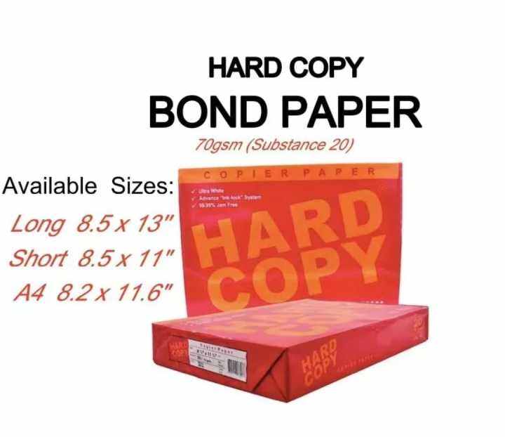 HARD COPY LONG BOND PAPER | Lazada PH