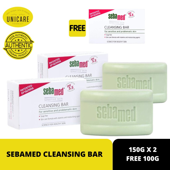 SEBAMED CLEANSING BAR [150G X 2 FREE 100G] | Lazada