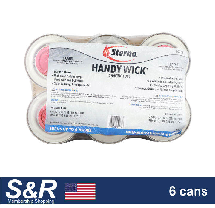 Sterno Handy Wick Chafing Fuel 6 cans | Lazada PH