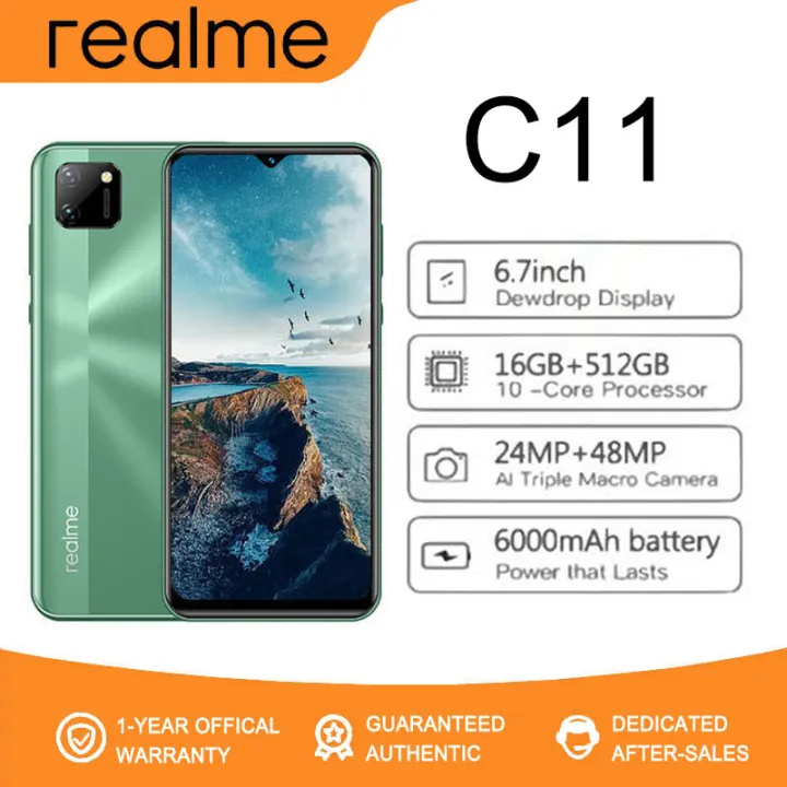 Realme C11 Original Cellphone Sale 16+512GB 5G Android11 Mobile Phones ...