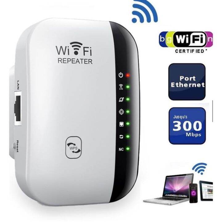 Wifi Repeater 300Mbps Fast Speed WiFi Range Extender 2.4G High Speed ...