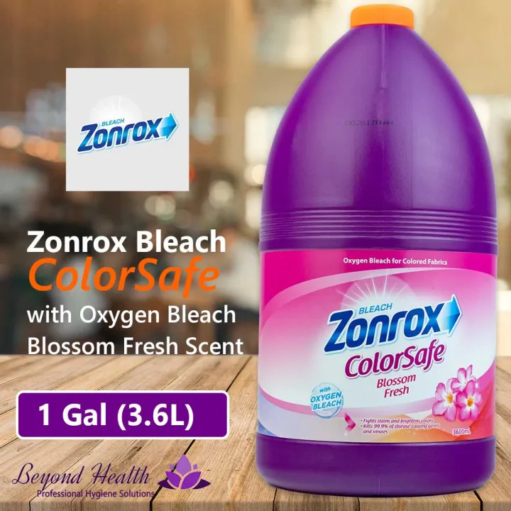 Zonrox ColorSafe Bleach [1 Gallon/3.6L] Blossom Fresh Scent Oxygen ...