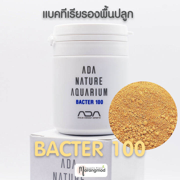 ADA BACTER 100 ผงแบคทีเรียที่มีประโยชน์ ใช้โรยพื้นตู้ก่อนลงดินปลูกไม้น้ำ กระปุก 100g | Lazada.co.th