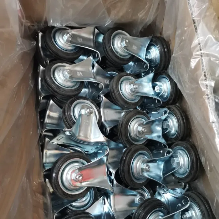 Roda gerobak 3" mati roda karet 3 inch roda troli roda troly | Lazada ...