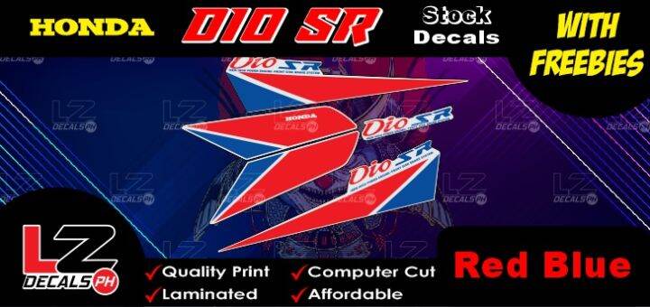 Honda Dio SR Stock Decals / Stickers with Freebies | Lazada PH