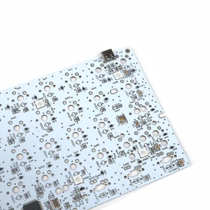 60 QMK 61 HHKB Layout Underglow Pre Soldered Type C PCB OK60 RGB ...