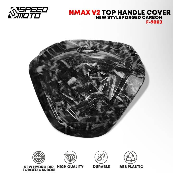YAMAHA NMAX V2 NMAX V2.1 TOP HANDLE BAR COVER HYDRO-DIP GLOSSY FORGED ...
