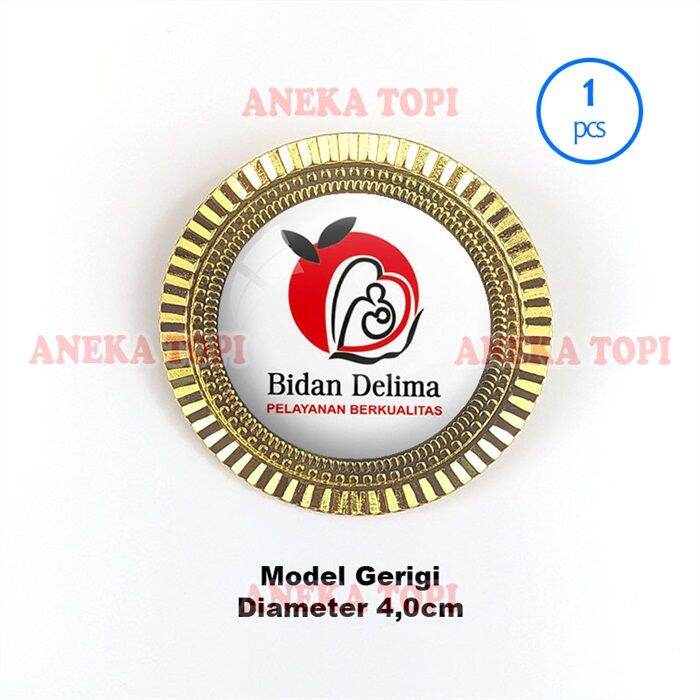 Pin Logo Bidan Delima Pin Bros Wing Logo Bidan Delima Pin Atribut Bidan ...