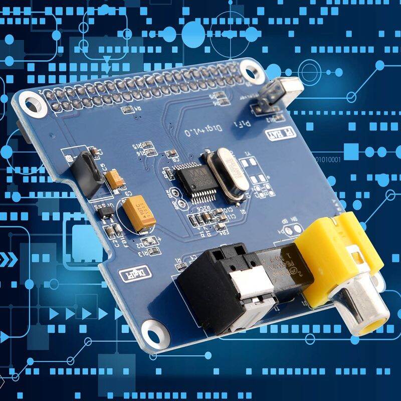 SC07 Raspberry Pi HIFI DiGi+ Digital Sound Card I2S SPDIF Optical Fiber ...