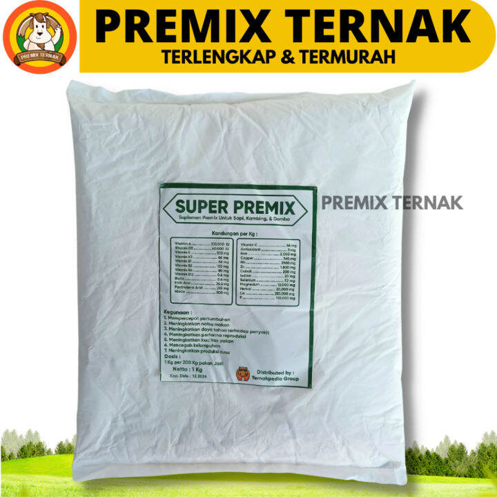 SUPER PREMIX 1 KG - Premix Mineral Vitamin dan herbal untuk Sapi ...