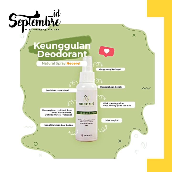 Deodorant Spray Necerel Deodoran Spray Deodoran Natural Batu Tawas ...