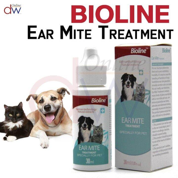 Bioline Ear Mite Treatment 30ml for Dogs Cats | Lazada PH