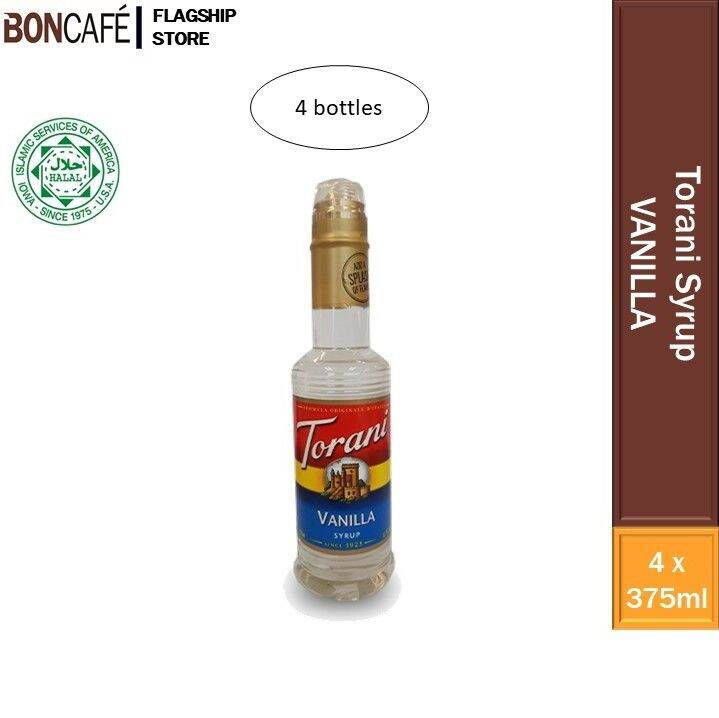 (Carton Sale) Torani Vanilla Syrup 375ml Plastic Bottle | Lazada