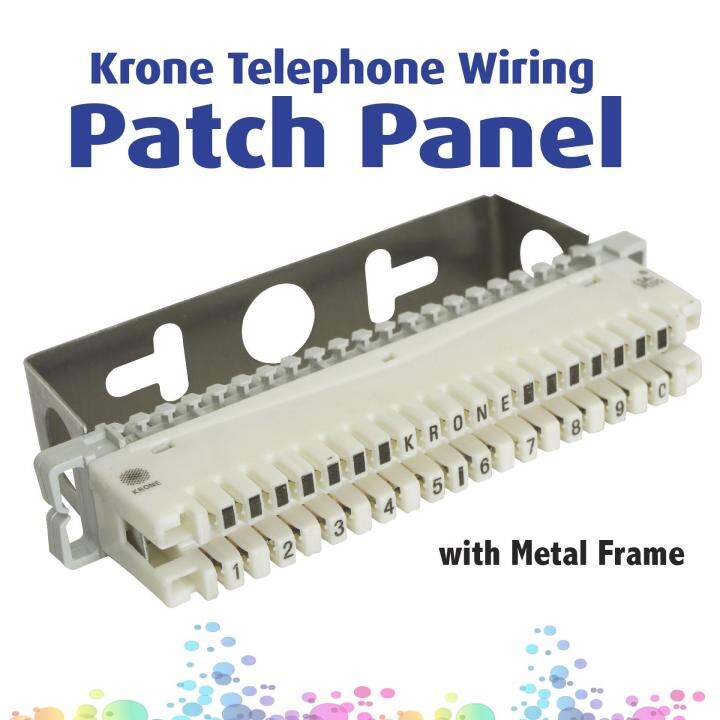Krone Telephone Wiring Patch Panel with Metal Frame | Lazada PH