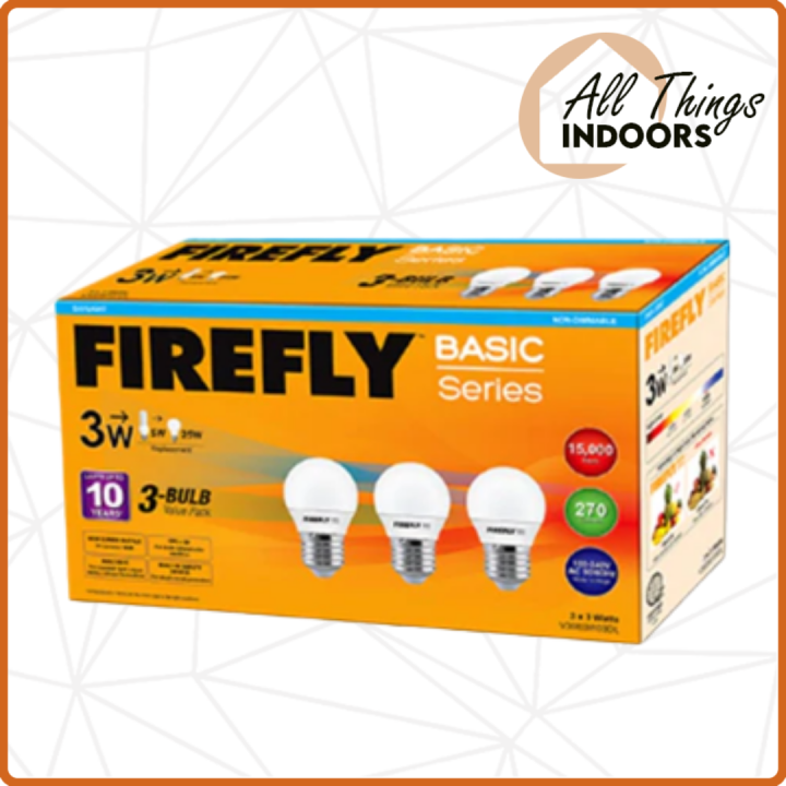 Firefly Basic 3-LED Bulb Value Pack 3W DL E2 | Lazada PH