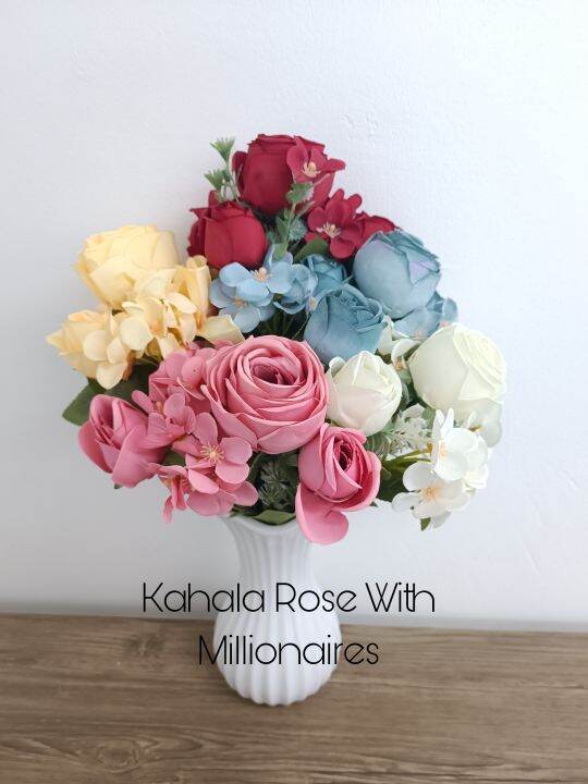 Artificial Kahala Rose With Millioners. | Lazada PH