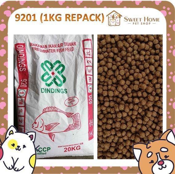 Dindings 9201 Starter Floating Freshwater Fish Feed [1KG REPACK ...