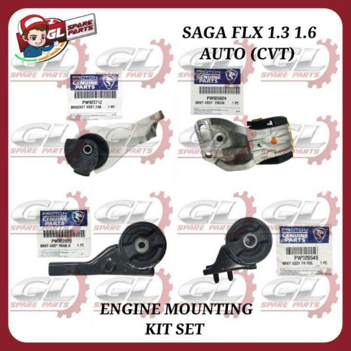PROTON SAGA FLX 1.3 1.6 SV (CVT)(AUTO) ORIGINAL ENGINE MOUNTING KIT SET ...