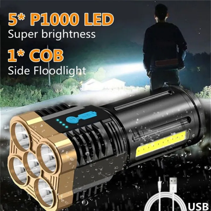 [ใช้งาน 20 ปี ไม่เสียหาย] ไฟฉายแรงสูงมัลติฟังก์ชั่น! เป็นทั้งไฟฉายได้ ...