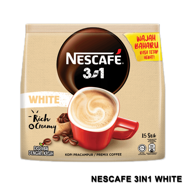 NESCAFE 3in1 WHITE (32g x 15s) | Premix Coffee | 3 IN 1 Instant Coffee ...