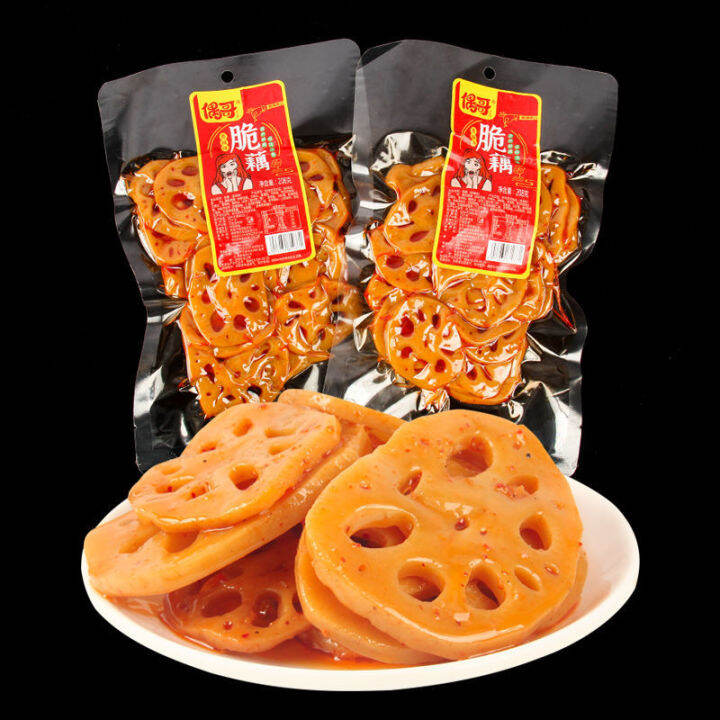 ZEJUN Ou Ge Crispy Lotus Root Chips Spicy Braised Lotus Root Chips ...