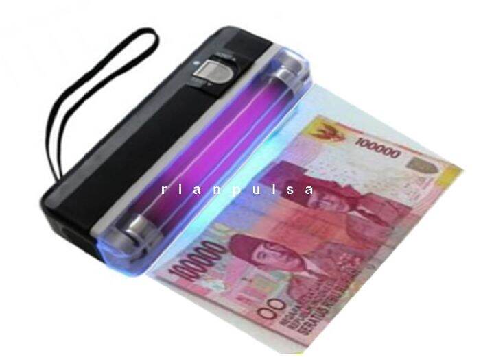 Alat Cek Duit Asli Palsu Lampu Sensor Uang Handheld Backlight LED ...
