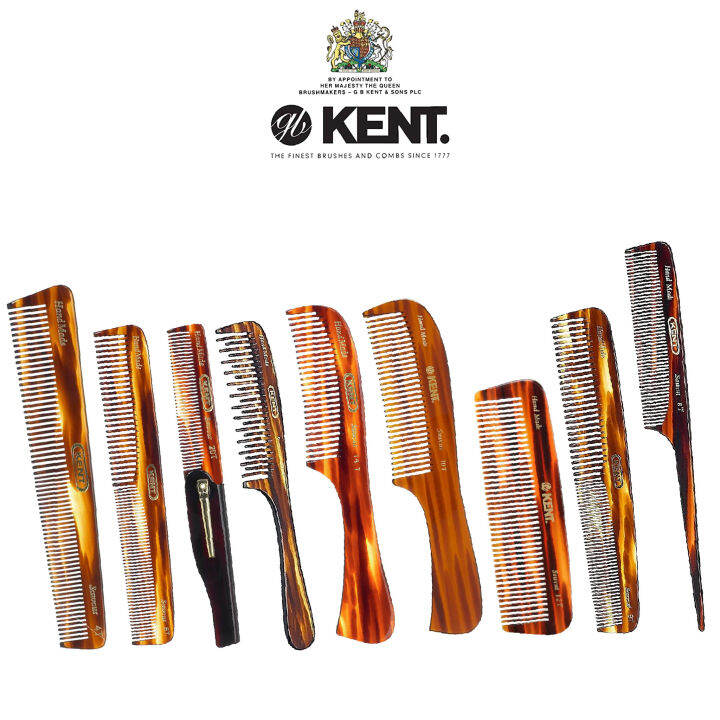 Kent Brush Homemade Comb AT Series - POCKET COMB THICK/FINE HAIR ...