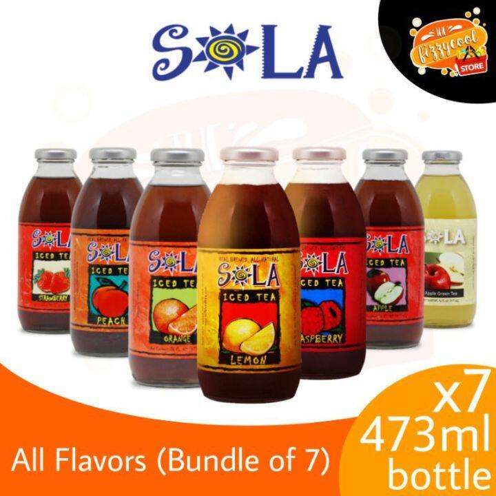 Sola Iced Tea Bottles - All Flavors (Set of 7) | Lazada PH