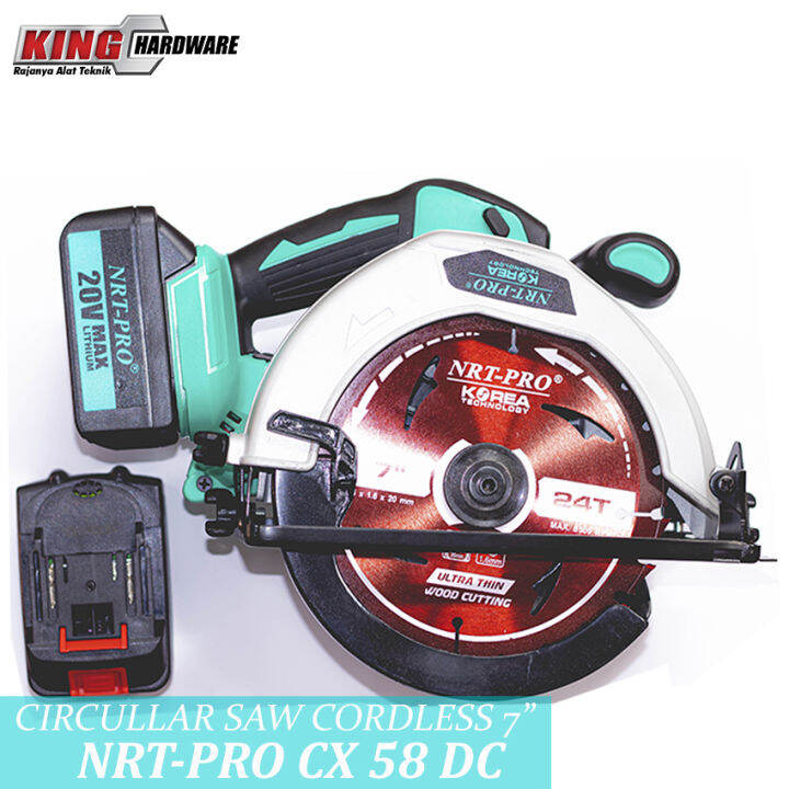 CIRCULAR SAW CORDLESS NRT PRO 7" CX 58 DC | Lazada Indonesia