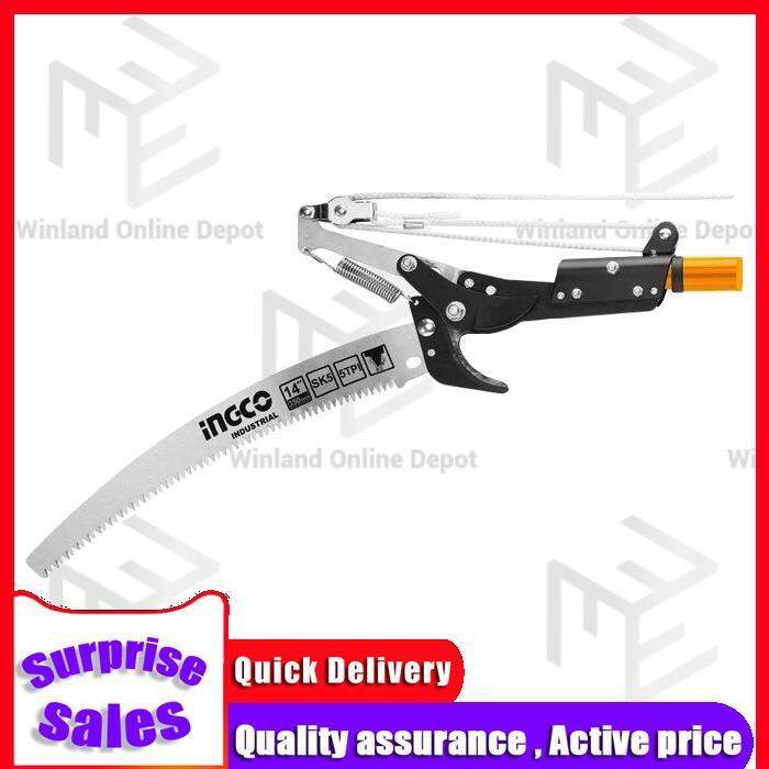INGCO by Winland Extendable Branch Pruning Saw Shear w/ Pole Tree Grass ...