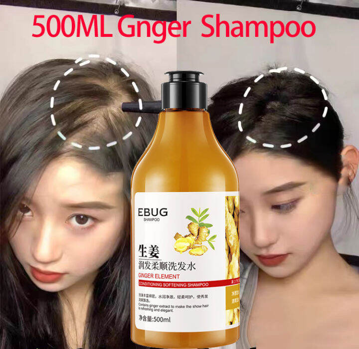 Natural Ginger Shampoo for Hair Loss Herbal Ginger Extract Shampoo Hair ...