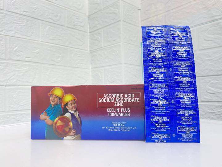 Ascorbic Acid + Zinc Ceelin Plus Chewables by 10's May 2023 Expiry ...